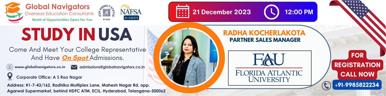 Your Gateway to an American Education: Exclusive On-Spot Admissions ...